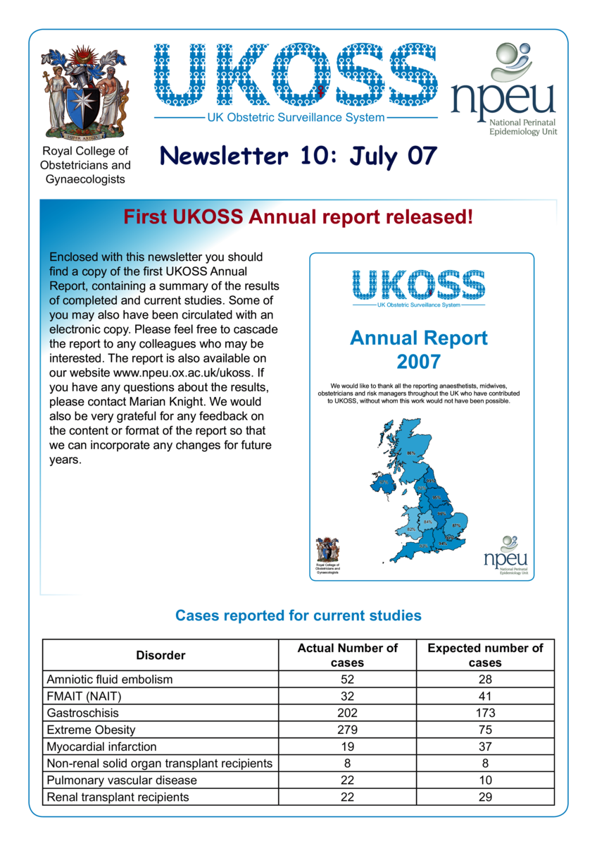 Newsletters | UKOSS