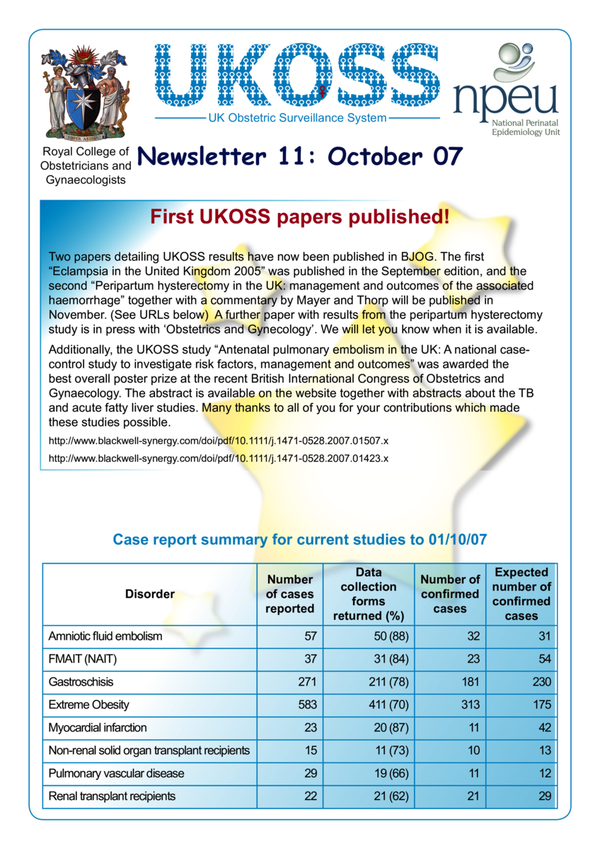 Newsletters | UKOSS